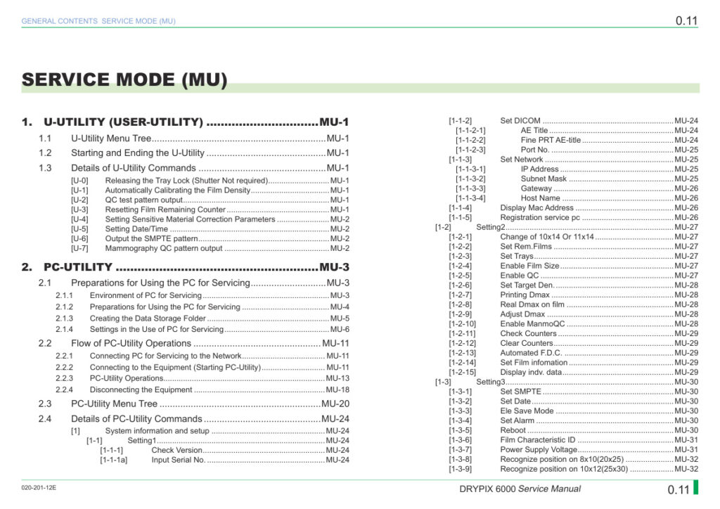 Service manual Fujifilm DRYPIX Smart (CPR board-Equipped) DRYPIX 6000
