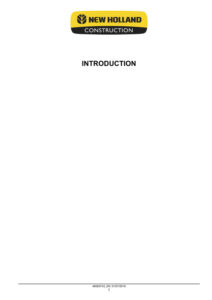 Service manual New Holland W110D (Tier2) Wheel Loader | 48083743
