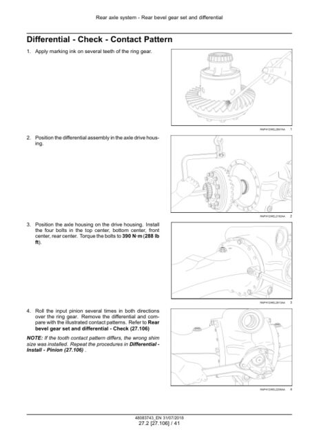 Service manual New Holland W110D (Tier2) Wheel Loader | 48083743